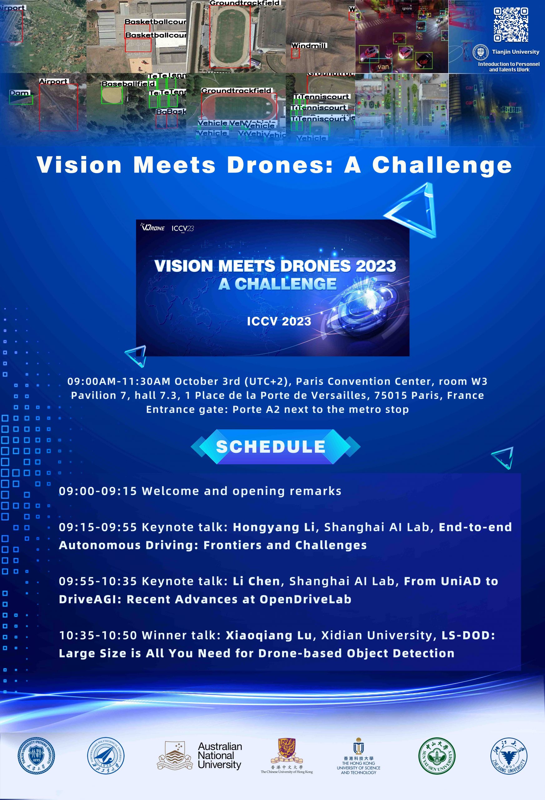 ICCVW2023 schedule – VISDRONE